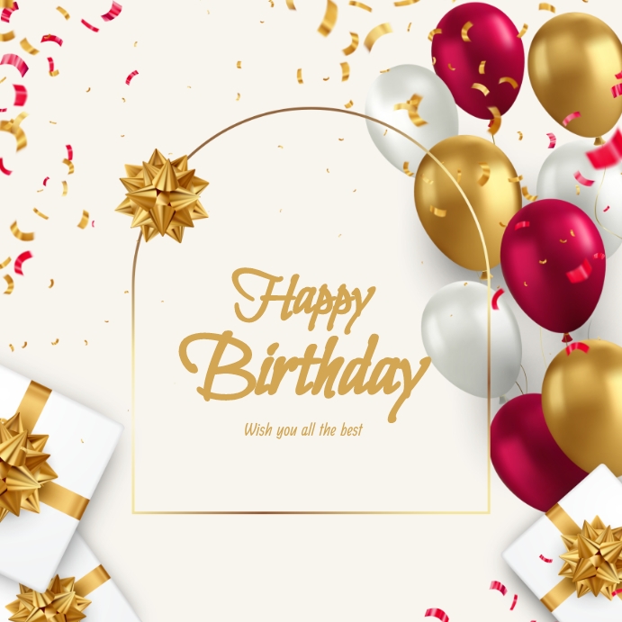 happy birthday instagram post Template | PosterMyWall