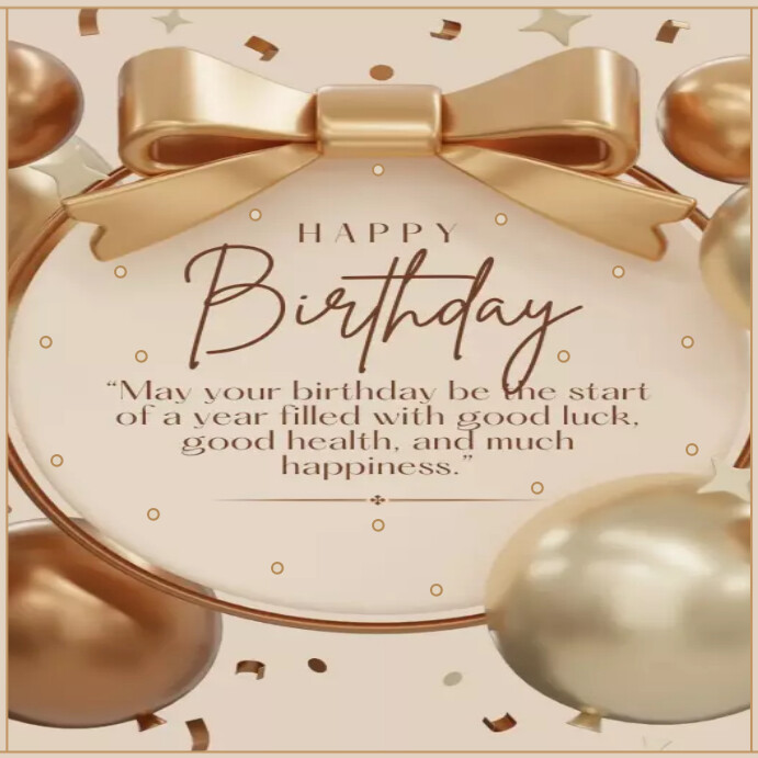 happy birthday instagram post Template | PosterMyWall