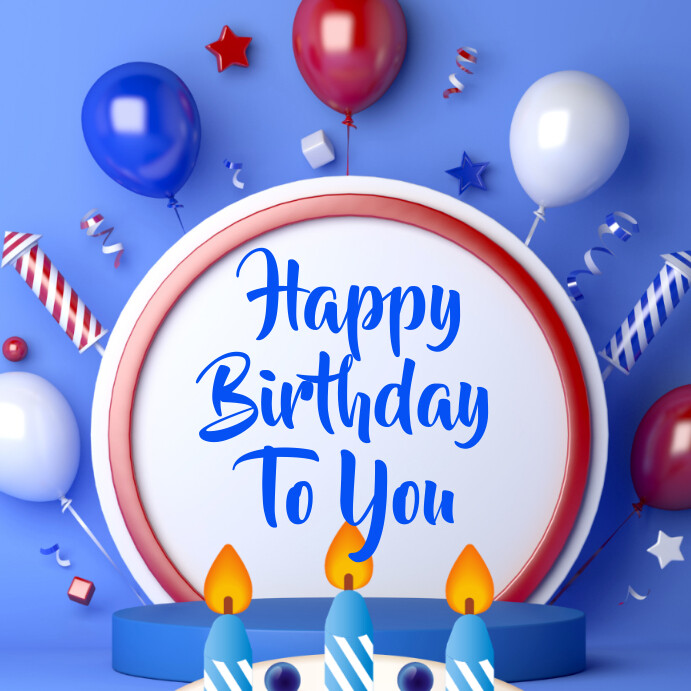 Happy birthday Instagram post Template | PosterMyWall