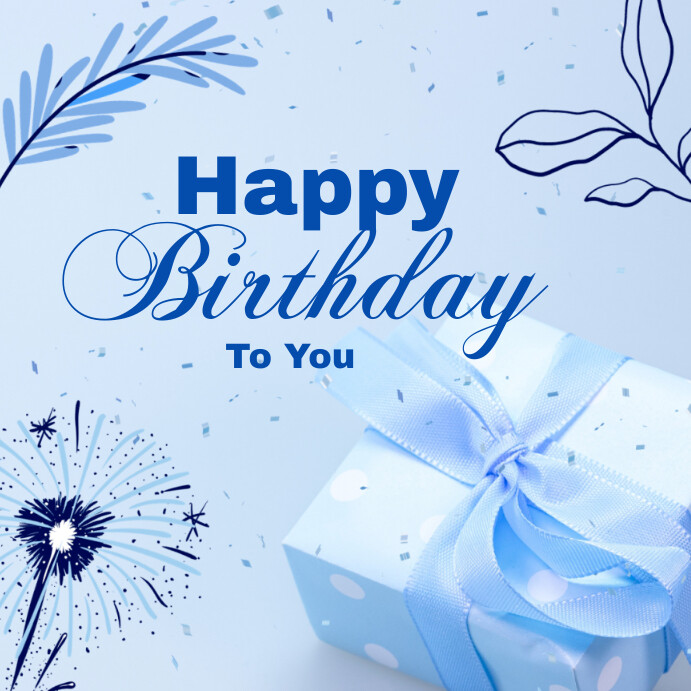 Happy birthday Instagram post Template | PosterMyWall