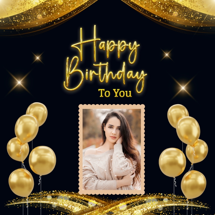 Happy birthday instagram post | PosterMyWall