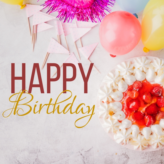 Happy birthday Instagram post Template | PosterMyWall