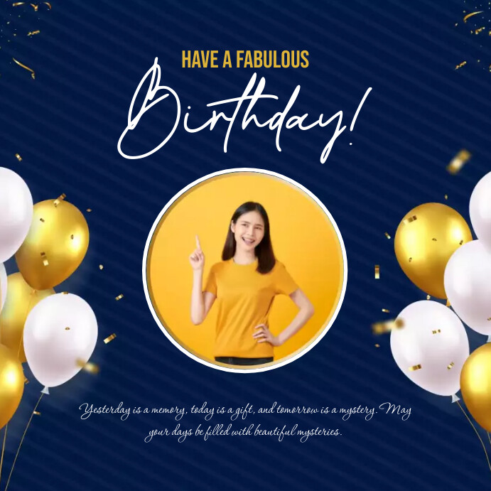 Happy Birthday Instagram Post Template | PosterMyWall