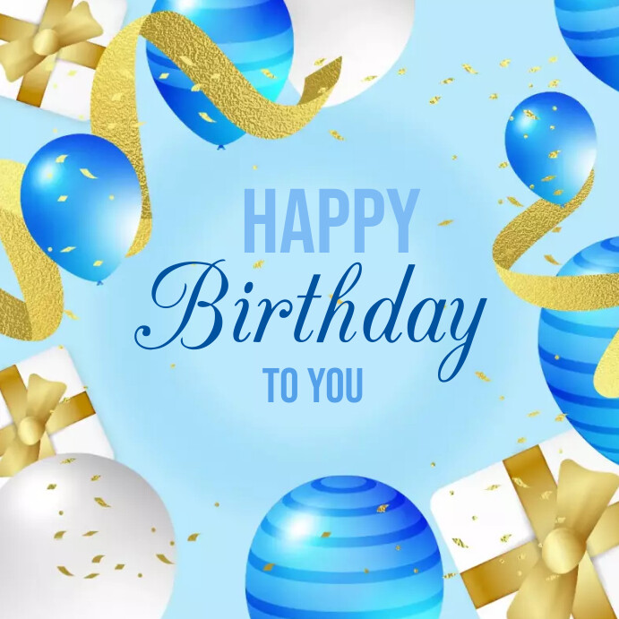 Happy birthday Instagram post Template | PosterMyWall