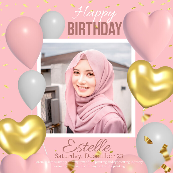 Happy Birthday Instagram post Template | PosterMyWall