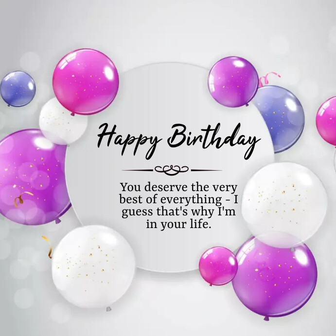 Happy Birthday Instagram post Template | PosterMyWall