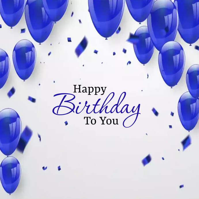 Happy Birthday Instagram Post Templat | PosterMyWall