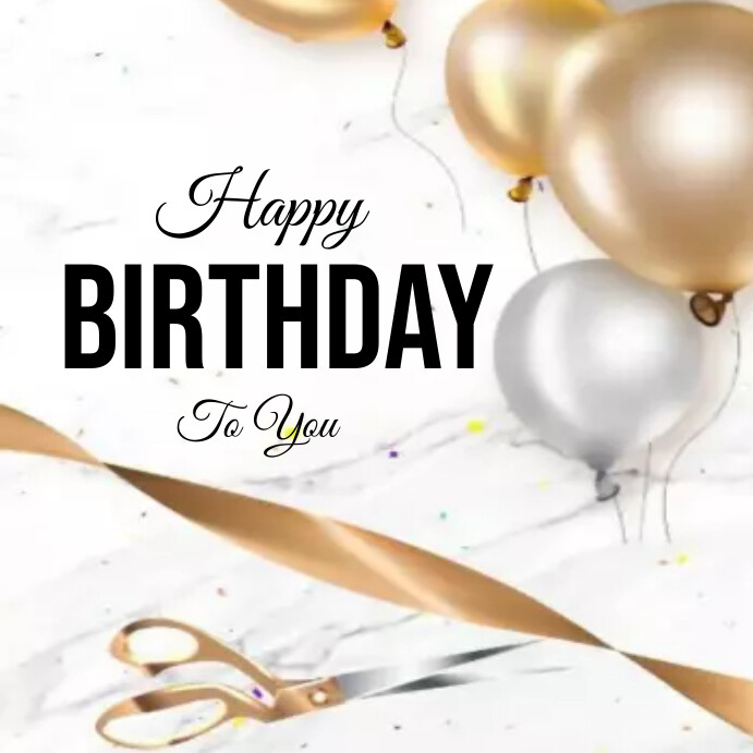 Happy birthday Instagram post Template | PosterMyWall