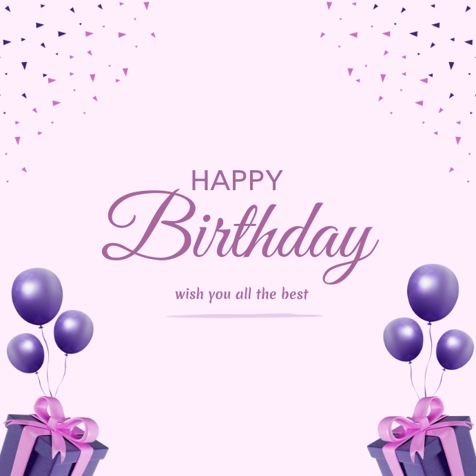 happy birthday instagram post Template | PosterMyWall