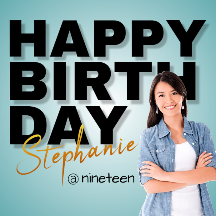 happy birthday instagram post Template | PosterMyWall