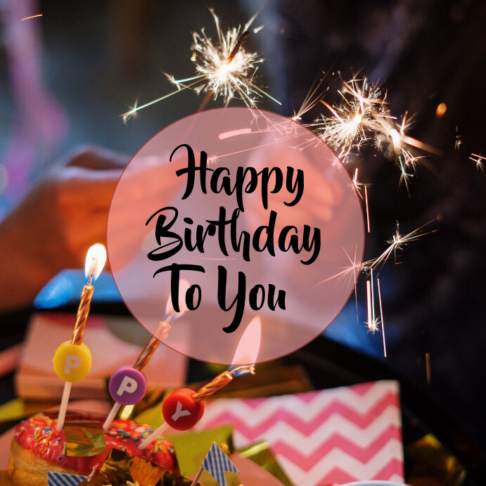 Happy birthday Instagram post Template | PosterMyWall