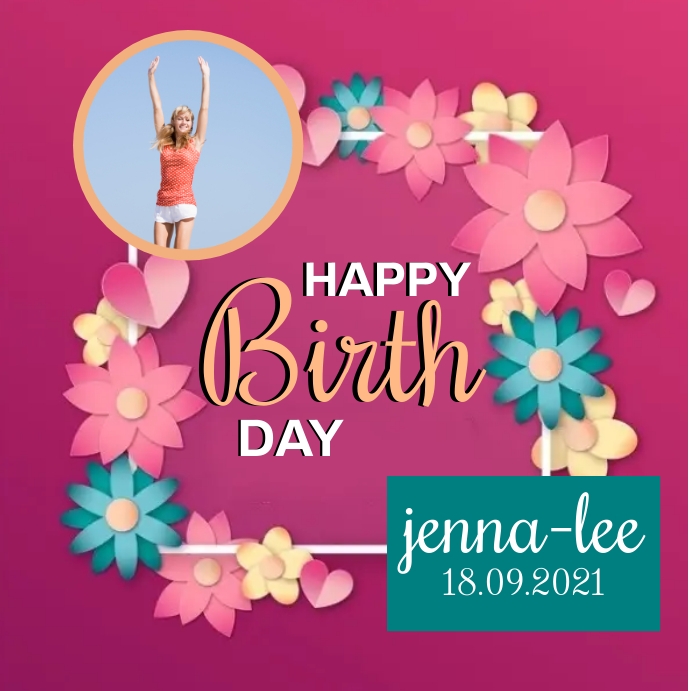 HAPPY BIRTHDAY INSTAGRAM POST TEMPLATE PosterMyWall HAPPY BIRTHDAY INSTAGRAM POST TEMPLATE PosterMyWall