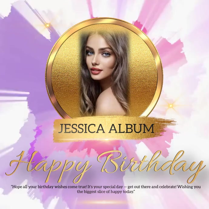 HAPPY BIRTHDAY INSTAGRAM POST TEMPLATE | PosterMyWall