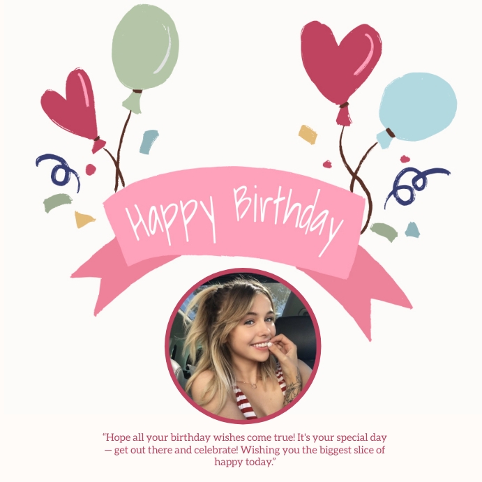 HAPPY BIRTHDAY INSTAGRAM POST TEMPLATE PosterMyWall HAPPY BIRTHDAY INSTAGRAM POST TEMPLATE PosterMyWall