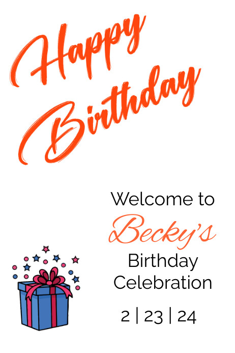 Happy Birthday Invitation Poster Template | PosterMyWall