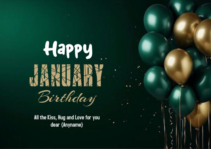 Copy of Happy birthday January | PosterMyWall