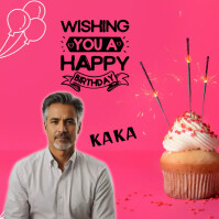 Happy Birthday Kaka Greeting Flyer Poster Tem Template | PosterMyWall