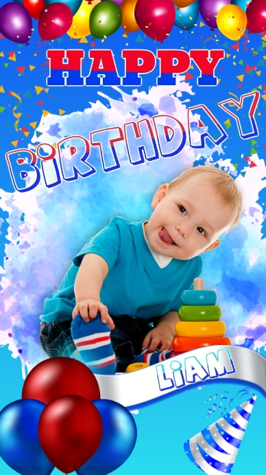 HAPPY BIRTHDAY KIDS Template | PosterMyWall