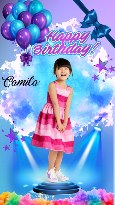 HAPPY BIRTHDAY KIDS PARTY Template | PosterMyWall