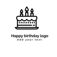 Happy birthday logo Template | PosterMyWall
