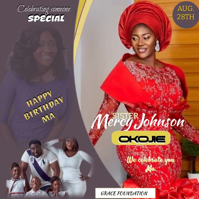 Happy Birthday Ma Template | PosterMyWall