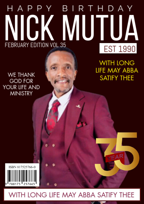 HAPPY BIRTHDAY MAGAZINE COVER Template | PosterMyWall