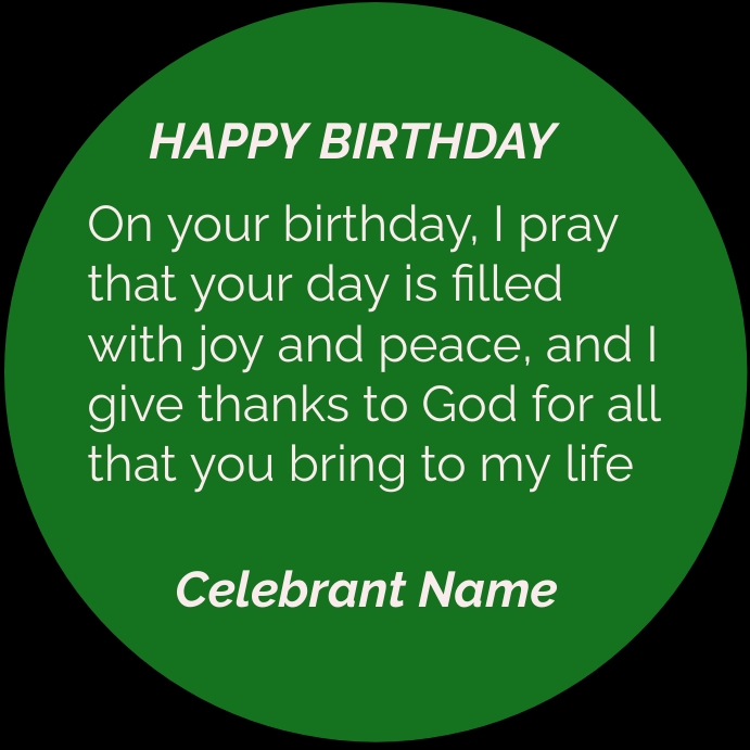 Happy birthday message Template | PosterMyWall