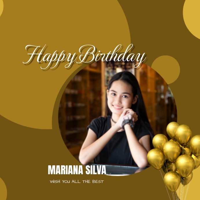 Happy Birthday Modern Template | PosterMyWall