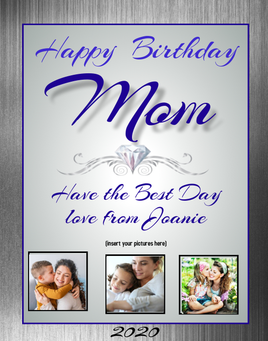 Happy Birthday Mom Template | PosterMyWall