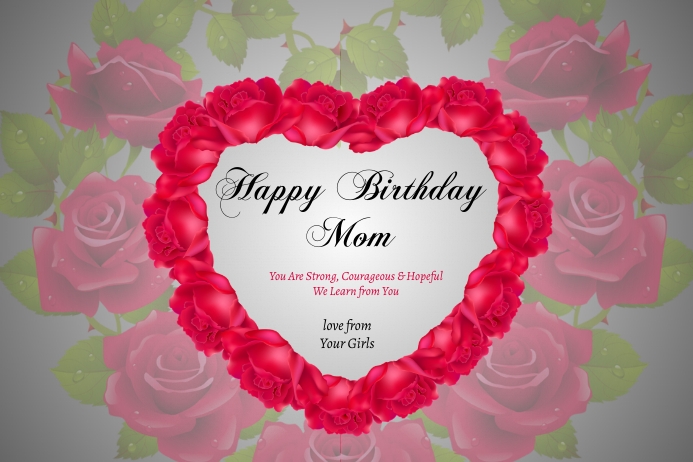 Happy Birthday Mom Template | PosterMyWall