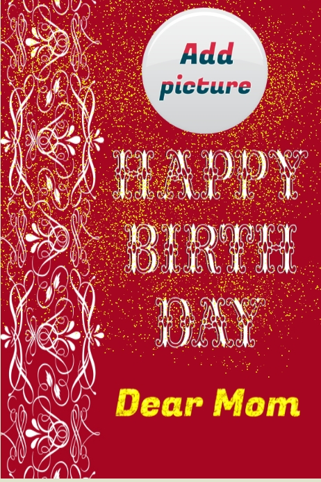 happy birthday mom Template | PosterMyWall