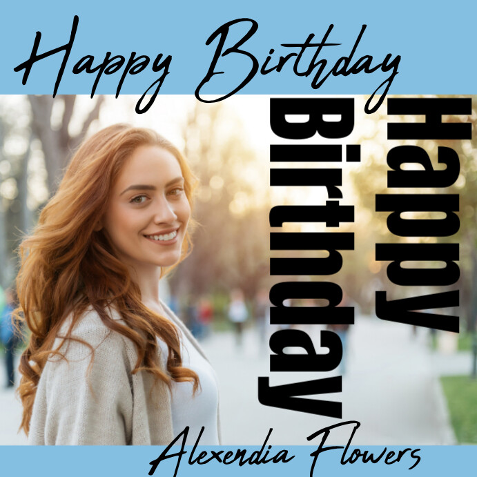 Plantilla de Happy Birthday New Flyers 2024 For Best Wishe | PosterMyWall