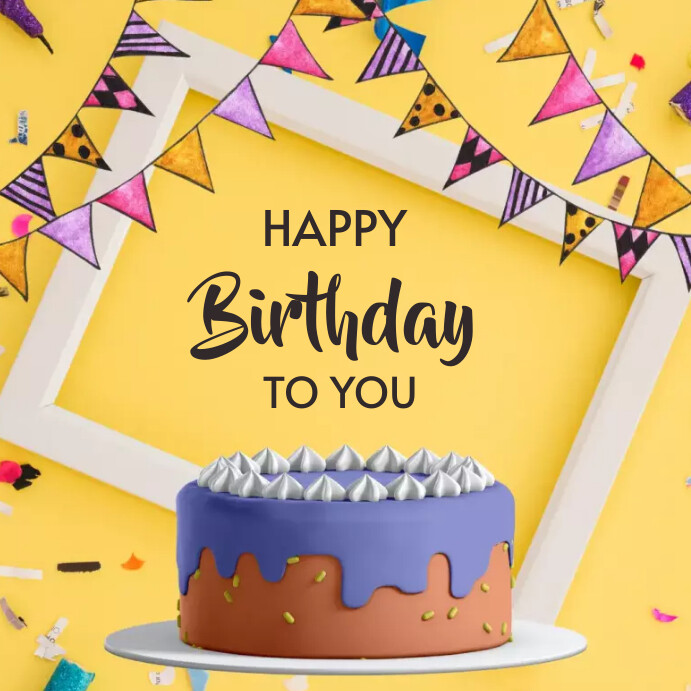 Happy Birthday online greating cards Template | PosterMyWall
