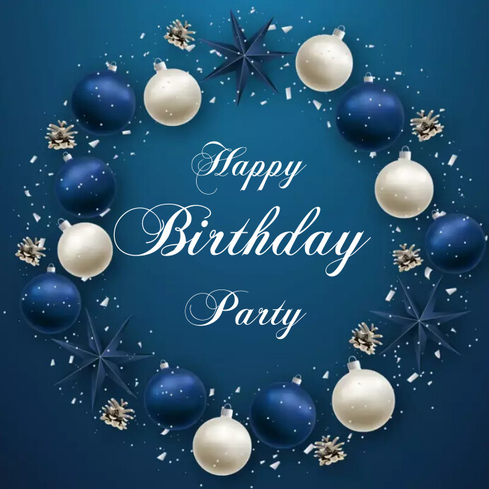 Plantilla de Happy birthday party | PosterMyWall