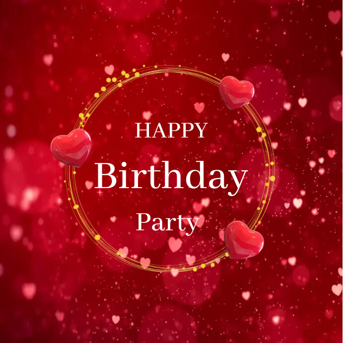 Happy birthday party Template | PosterMyWall