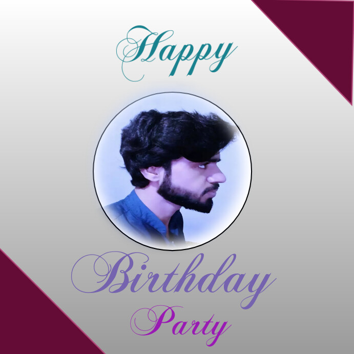 Happy birthday party Template | PosterMyWall