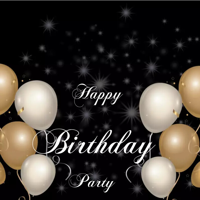 Happy birthday party Template | PosterMyWall