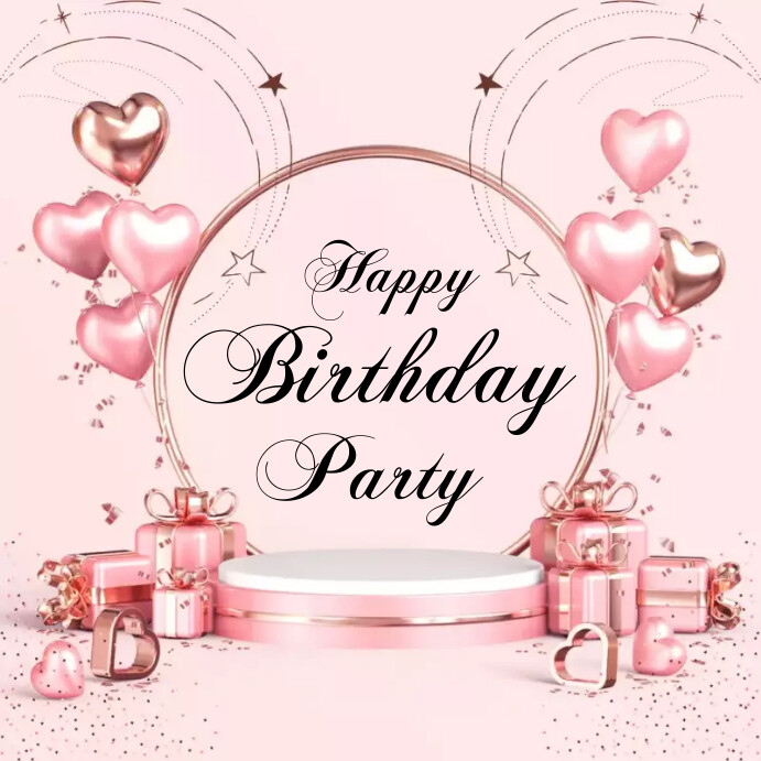 Happy birthday party Template | PosterMyWall