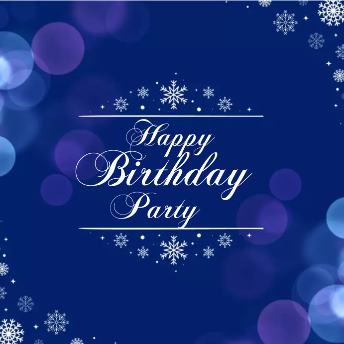 Happy birthday party Template | PosterMyWall