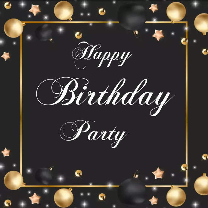 Happy birthday party Template | PosterMyWall