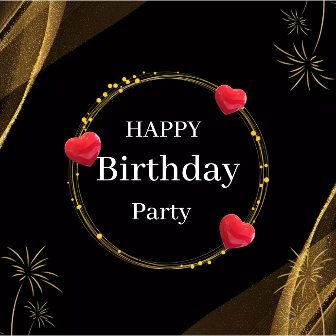 Happy birthday party Template | PosterMyWall