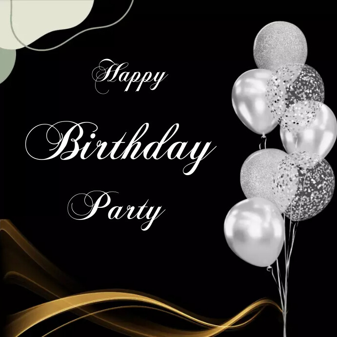 Happy birthday party Template | PosterMyWall