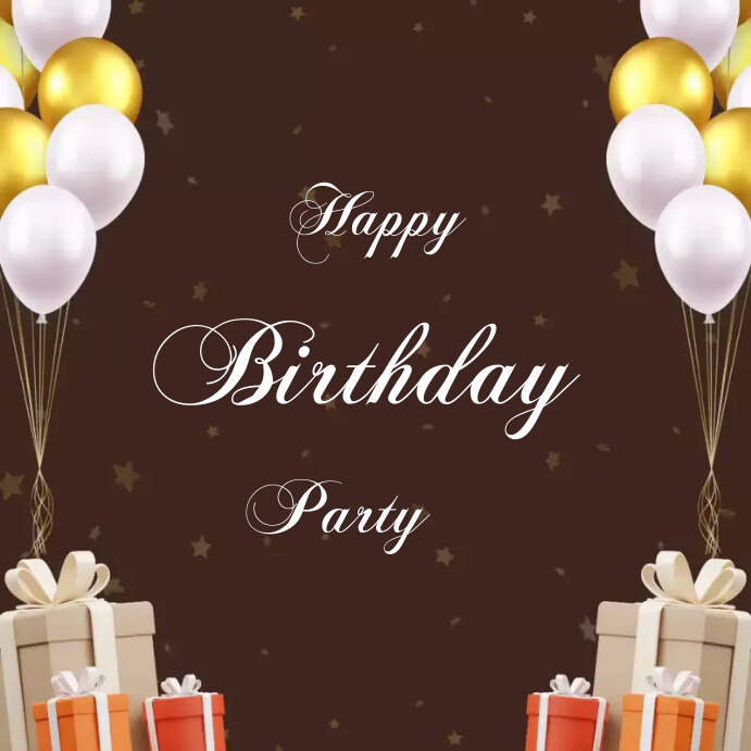 Happy birthday party Template | PosterMyWall
