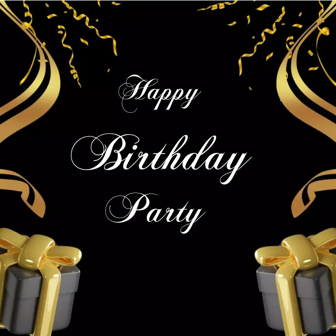 Happy birthday party Template | PosterMyWall