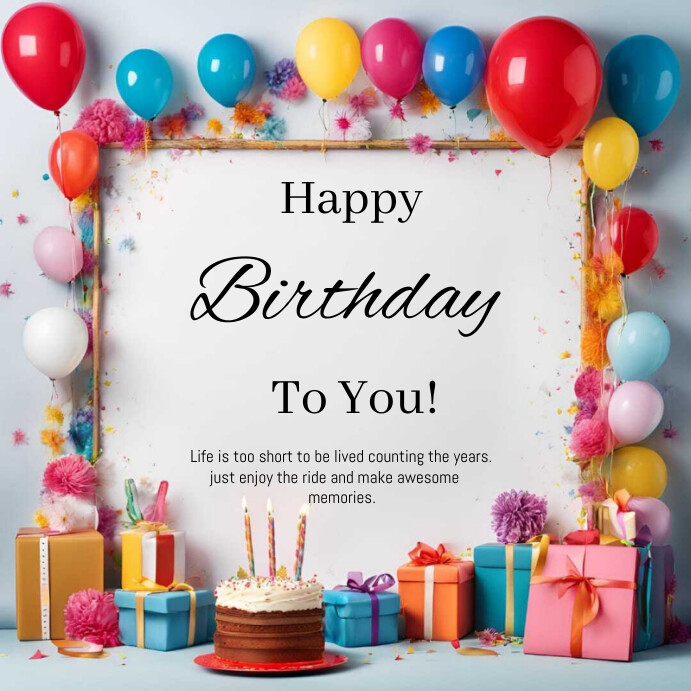 Happy birthday party Template | PosterMyWall