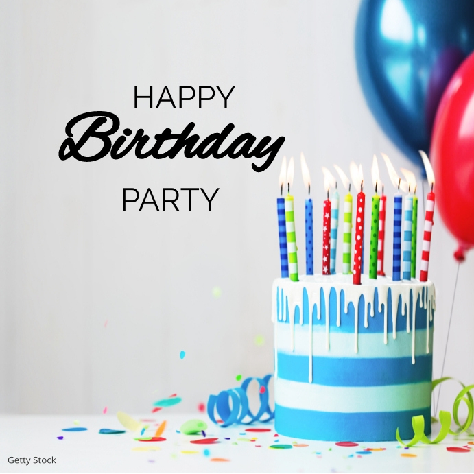 Copy of Happy birthday party | PosterMyWall