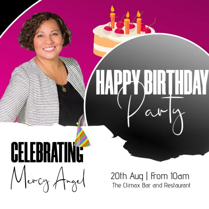 Modèle happy birthday party | PosterMyWall