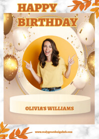 Happy birthday templete Template | PosterMyWall