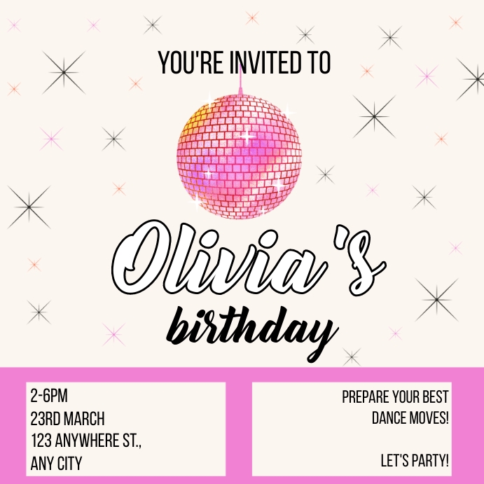 Happy Birthday Party Invitation Template | PosterMyWall