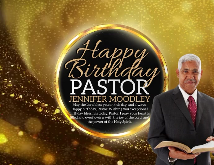 HAPPY BIRTHDAY PASTOR CHURCH DADDY TEMPLATE | PosterMyWall